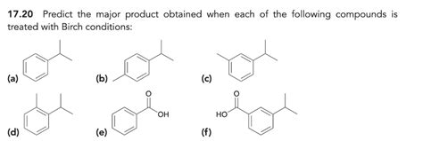 Solved 17 20 Predict The Major Product Obtained When Each Of