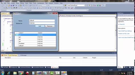 remove rows from datagridview youtube