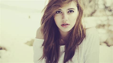 Wallpaper Face White Women Redhead Model Long Hair Glasses