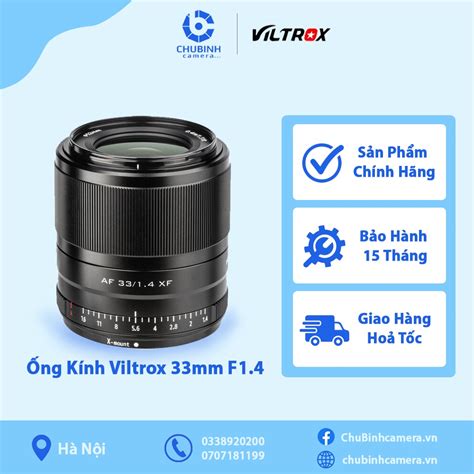 Ống Kính Viltrox 33mm F 1 4 Stm Ed If Cho Fujifilm X Af 33mm F1 4