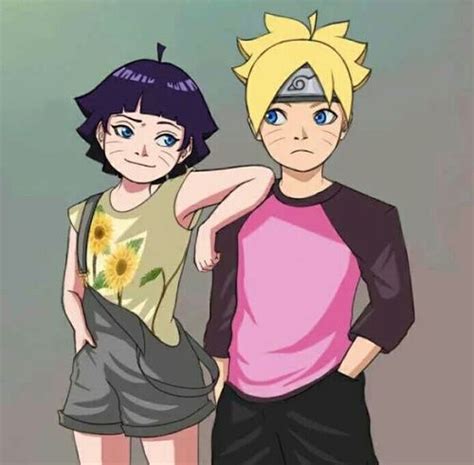 Himawari And Boruto Uzumaki Boruto Anime Naruto Naruto Characters