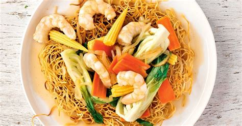 Crispy Prawn Chow Mein