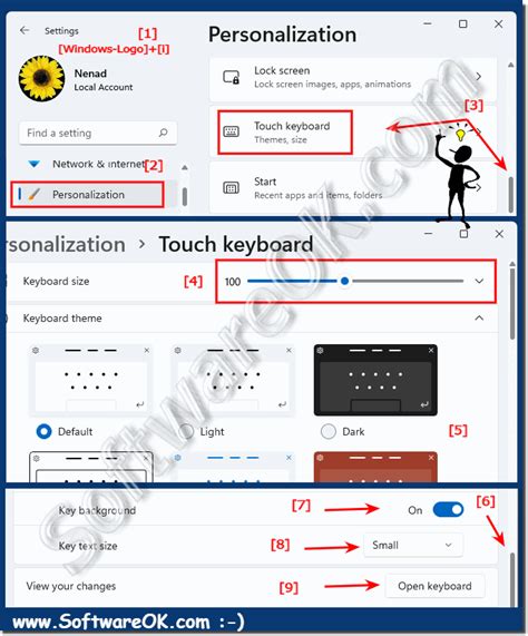How To Customize The Screen Touch Keyboard In Windows 11