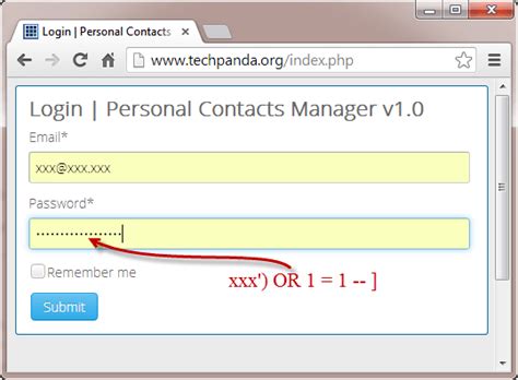 sql injection tutorial learn with example