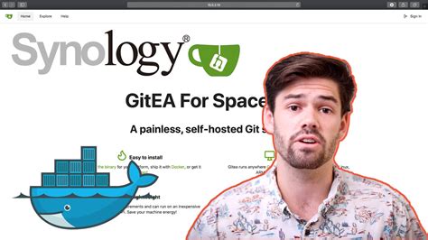 install gitea on synology with docker to version control