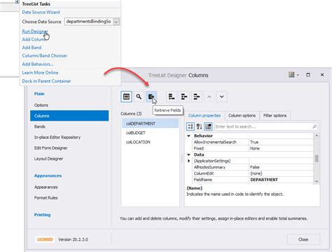 columns winforms controls devexpress documentation