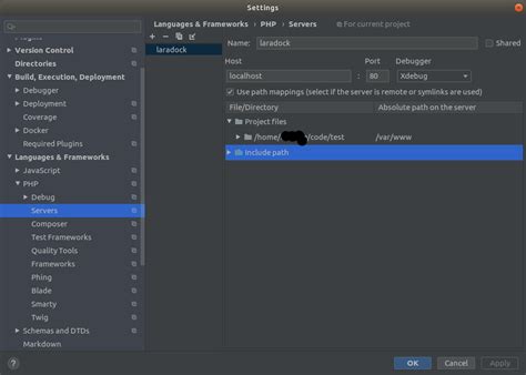 laravel how to configure xdebug with laradock and