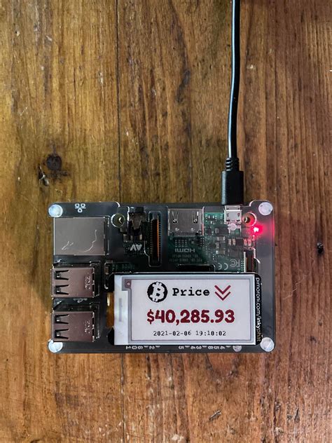 built a bitcoin ticker on a pi3 inky phat with some very dodgy python