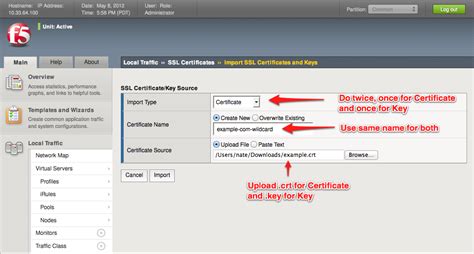 setting up ssl offloading termination on an f5 big ip load balancer