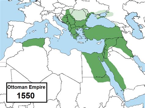 Growth And Decline Of Ottoman Empire For 1350 1450 1550 1650 1750