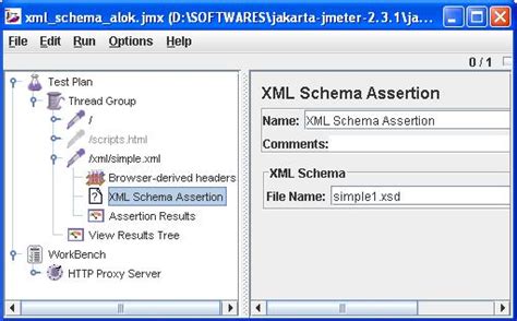 xml schema assertions jmeter tutorial