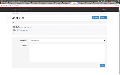 python not getting forms to post data in django rest framework