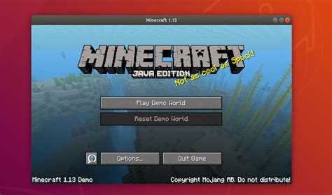 Minecraft Java Edition Installation In Ubuntu 18 04 From The Web Snap