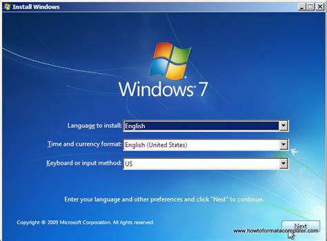 Format Windows 7