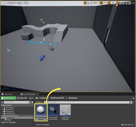 using a static camera unreal engine 4 27 documentation