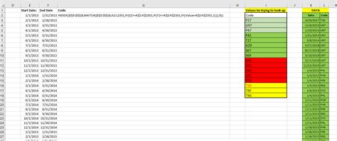 excel how to find values that fall between two dates stack overflow