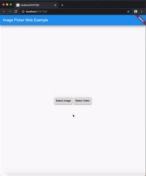 image picker web flutter package