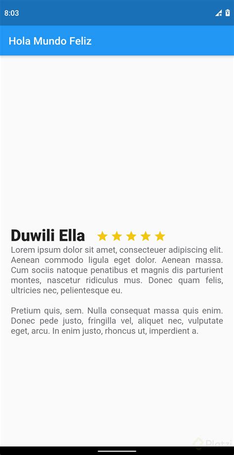 flutter widgets container text icon row platzi