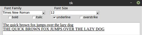building a font selector tkinter gui application development
