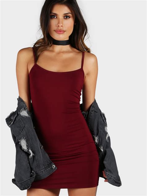 Mini Cami Bodycon Dress Shein Sheinside