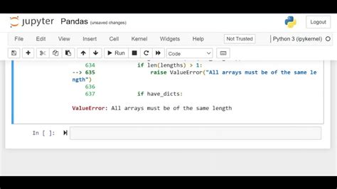 valueerror columns must be same length as key