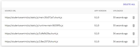 uploaded source map not linking due to js file name differences · issue