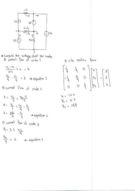 [solved] Using Node Voltage Analysis Find The Node Voltages Put Your