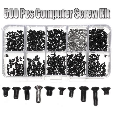 Electrapick Computer Repair Screw Kit 500pcs M2 M2 5 M3 Flat Cross Head