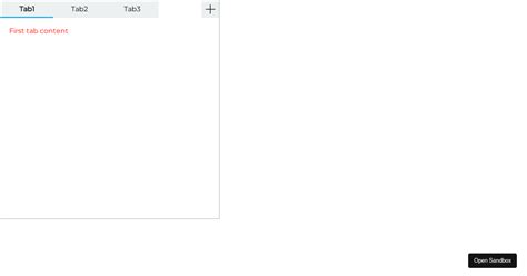 react scrollable tabs examples codesandbox