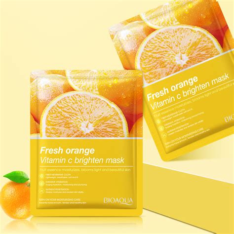 Bioaqua Fresh Orange Vitamin C Brighten Face Sheet Mask Bioaqua Pakistan