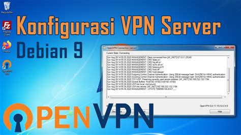 konfigurasi vpn server openvpn and easyrsa 3 0 4 youtube