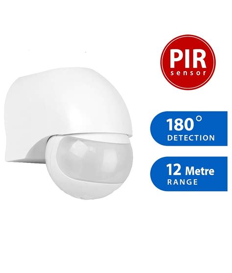ip44 outdoor pir 180º security motion sensor