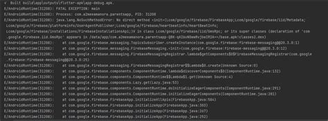 android flutter app crashes on startup firebase issue stack overflow