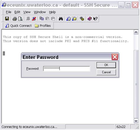 ssh secure shell client mte 241 university of waterloo