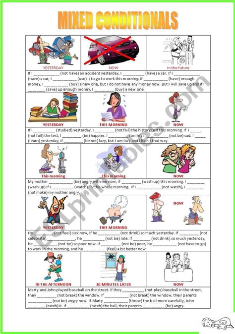 Mixed Conditionals Worksheet