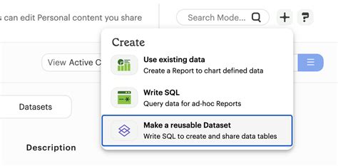 datasets query and analyze data mode support