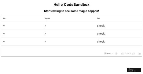 scrollable material table forked codesandbox