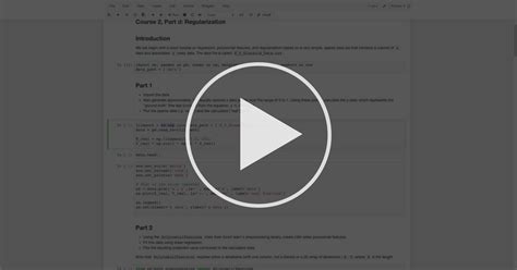 polynomial features and regularization demo part 1