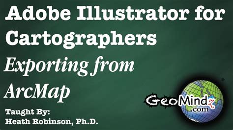 adobe illustrator for cartographers 42 exporting from arcmap youtube