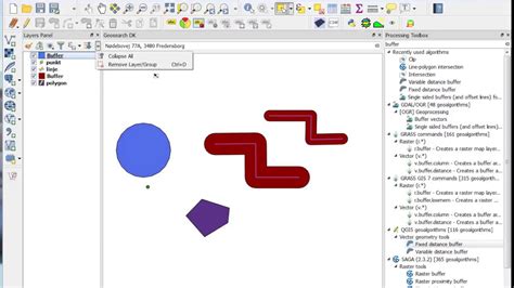 how to do a buffer in qgis buffer within qgis not working properly