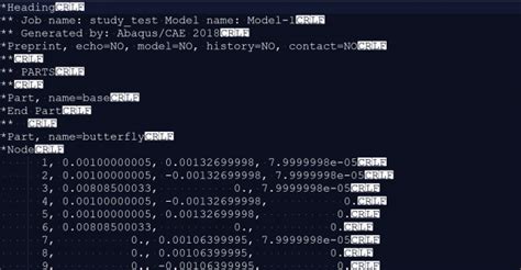 notepad work with abaqus ‘inp file rocket mao