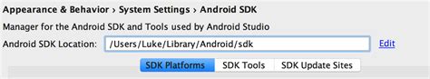unity3d unable to find android sdk to build unity