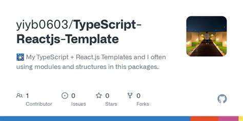 github yiyb0603 typescript reactjs template 🎇 my typescript react