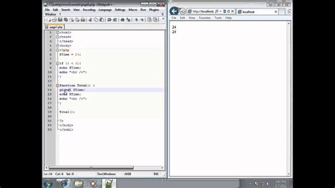 php lesson 21 variable scope and the global keyword youtube