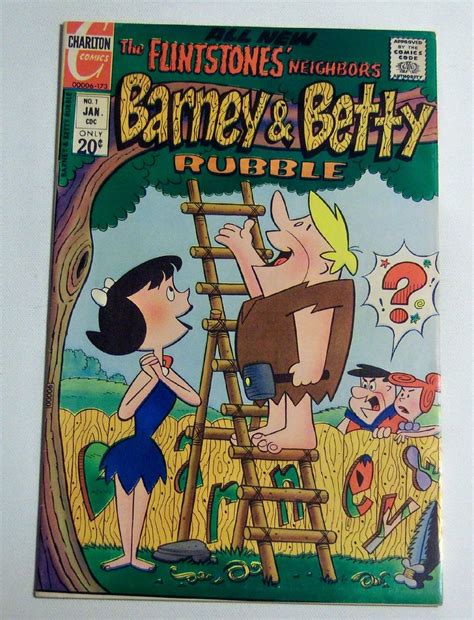 Barney And Betty Rubble 1 2 5 Charlton Comics 1973 Flintstones Neighbors