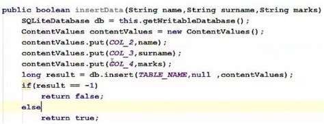 insert data into sqlite database in android