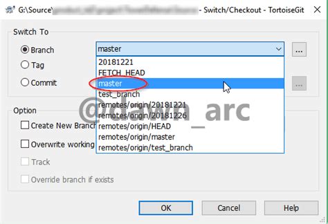 [versioncontrol]tortoisegit create branch