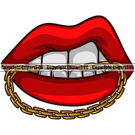 sexy lips mouth bite chain thug gangster mean mug mask woman etsy