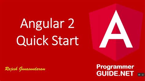 angular 2 quick start tutorial for beginners youtube