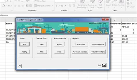 design an inventory management system in vba excel by fernandobans fiverr